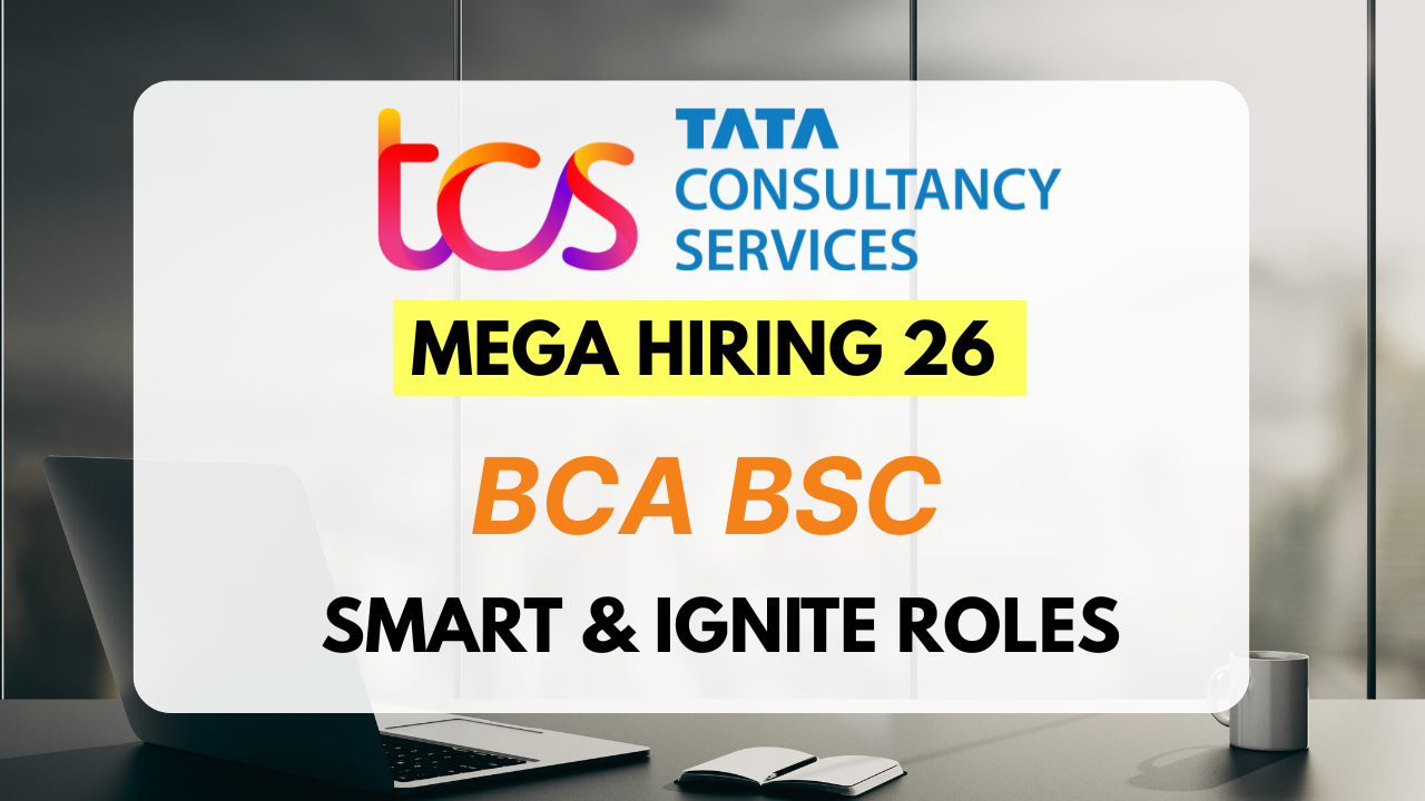 TCS Smart Hiring 2026 For BCA and BSC Freshers | Apply Now | ClassicJobs